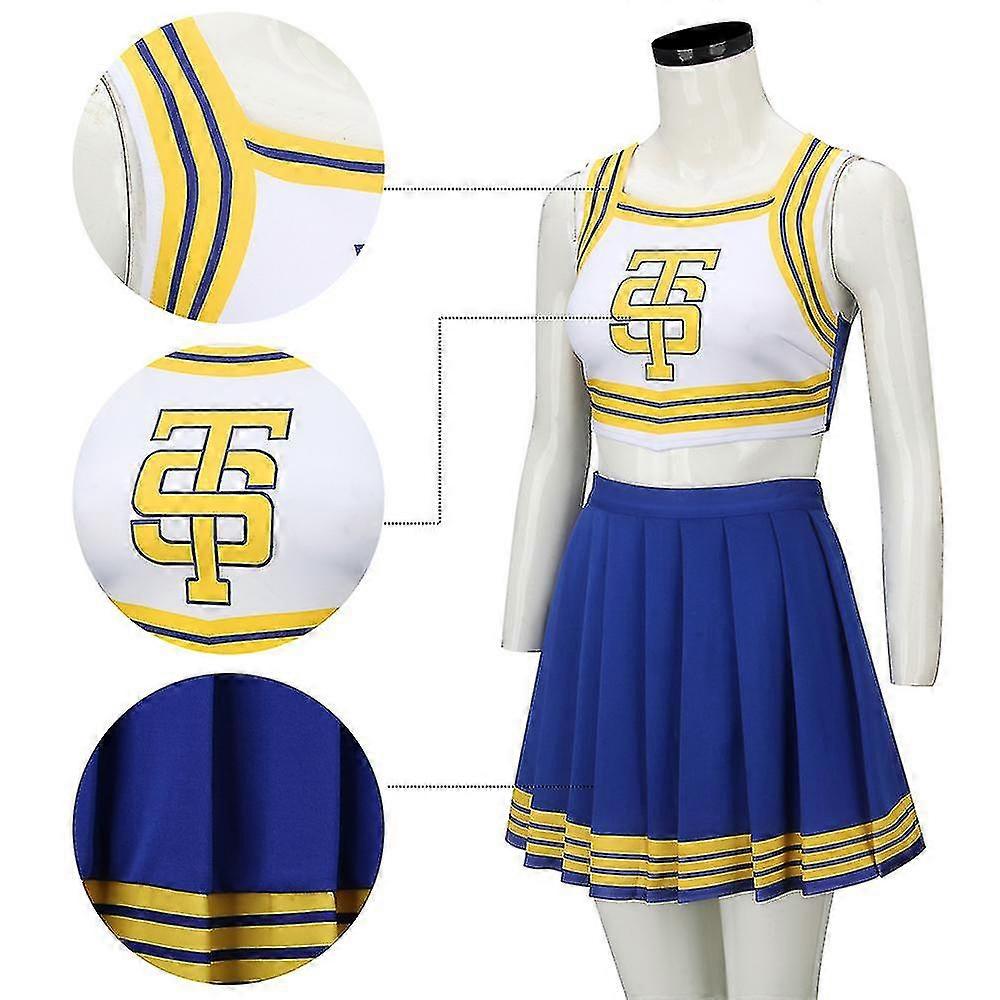 Taylor Cheerleader Uniform Ts Shake It Off Blue White Cheerleading ...