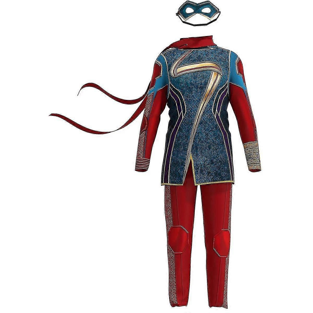 Ms Marvel Cosplay Tv Super Hero Ms Marvel Captain Marvel Cosplay Costume Uniform Suit Halloween ...
