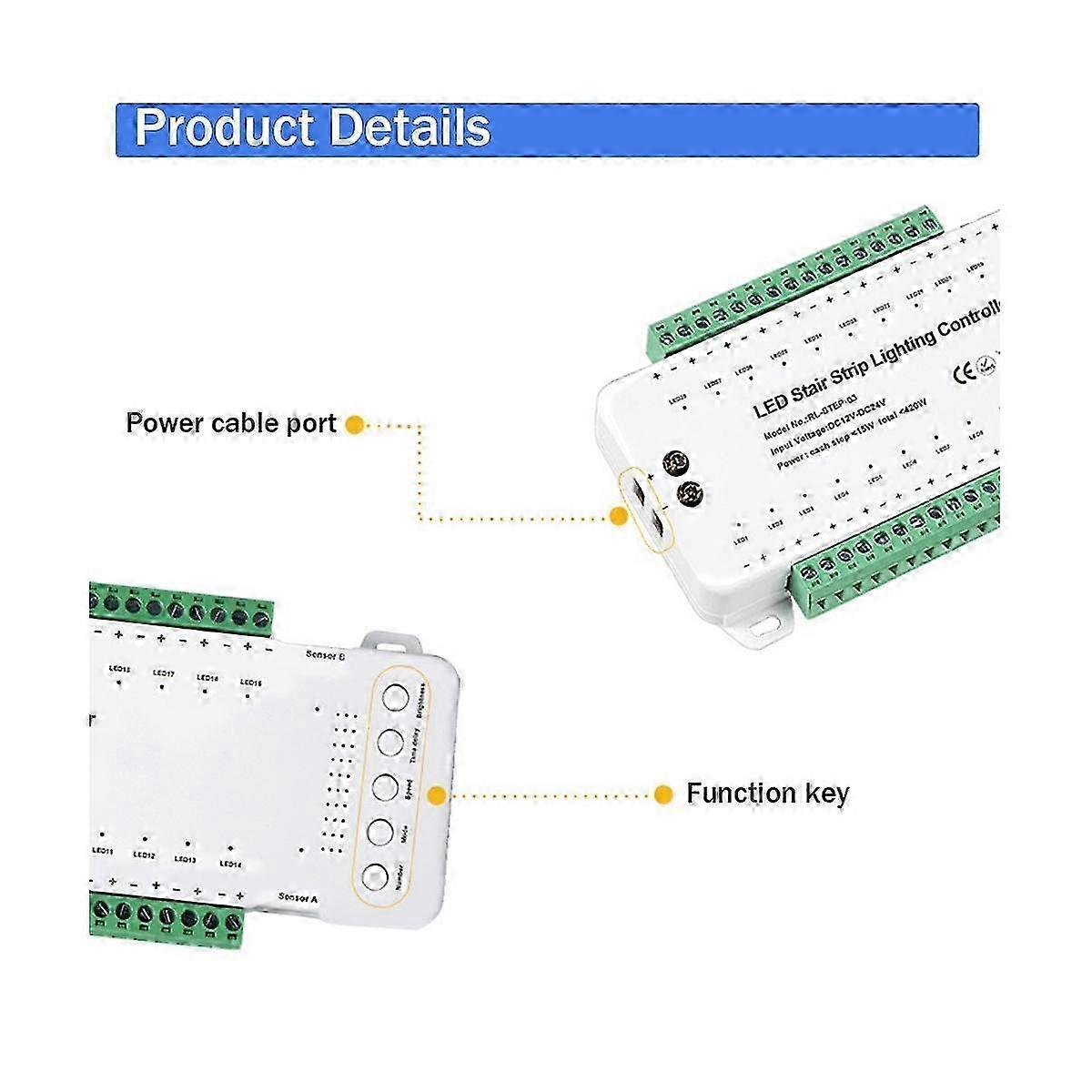 Stair LED Motion Sensor Controller Smart Stair Induction Controller LED ...