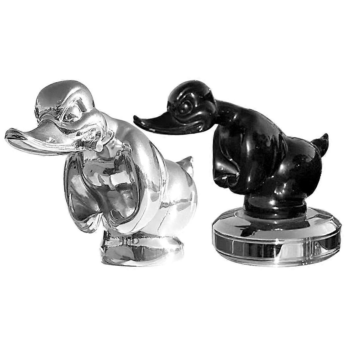 3D Chromed Angry Duck Hood Ornament, Death Proof Duck Black Convoy Duck ...