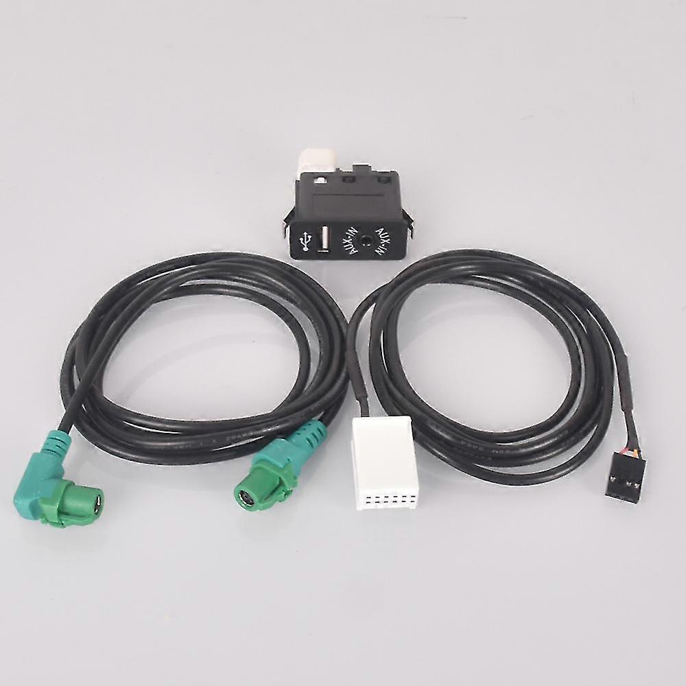 Car Usb Aux In Plug Input Socket Adapter For Bmw E63 E81 E87 E90 F10 ...