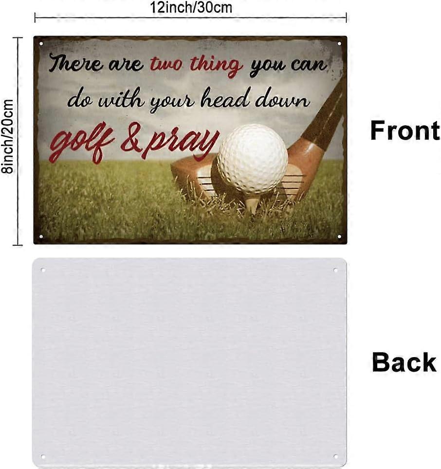 Vintage Golf Play Metal Tin Sign Plaque Poster 812inch Retro Metal Wall ...