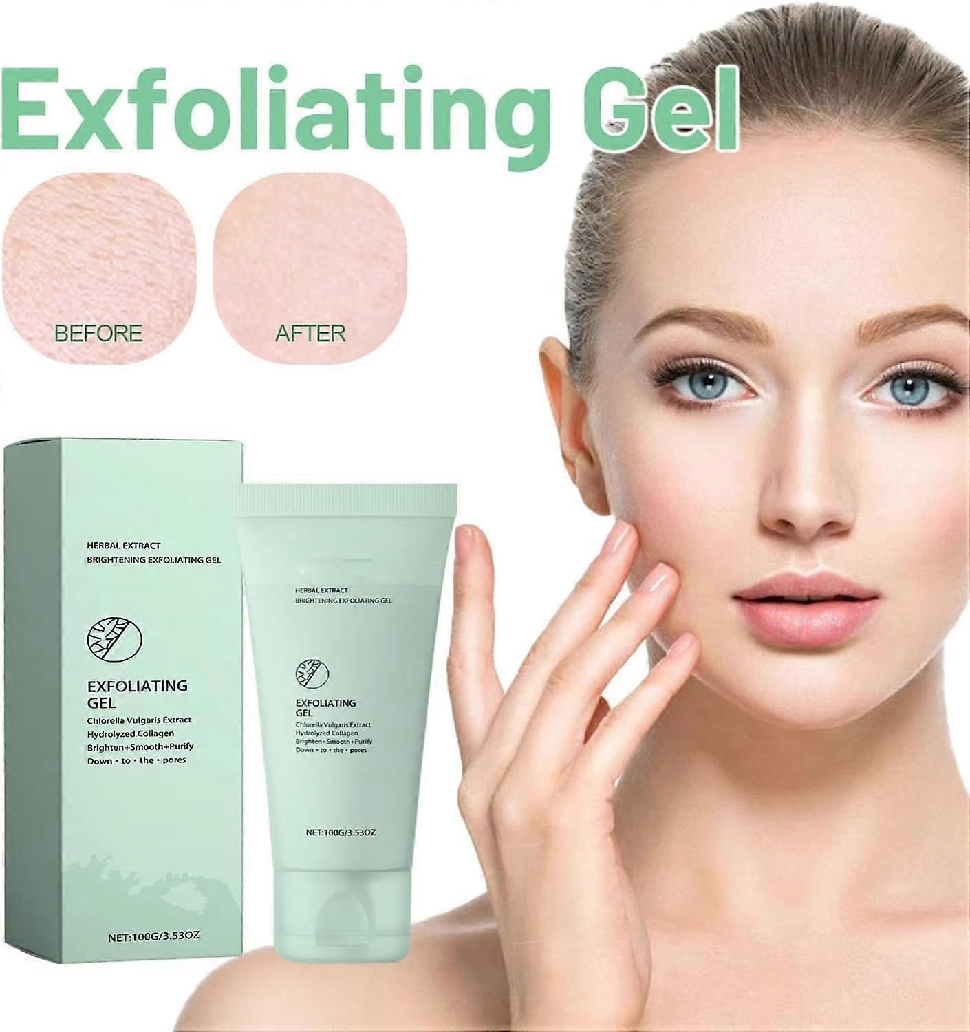 Exfoliating Gel, Herbal Extract Brightening Exfoliating Gel, Herbal ...
