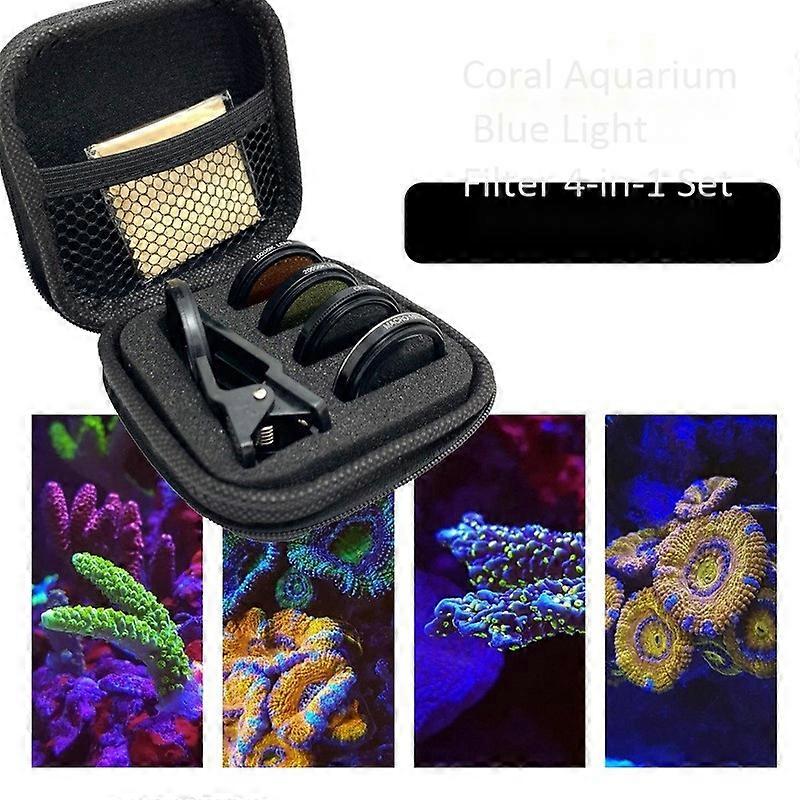 Aquarium Smartphone Camera Lens Filter 4 in 1 Kit Yellow Orange Lens ...