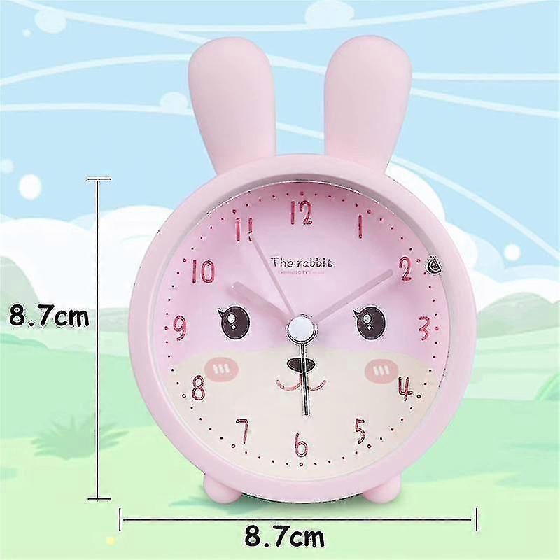 Children'S Alarm Clock for Girls Without Ticking,Rabbit Children'S ...