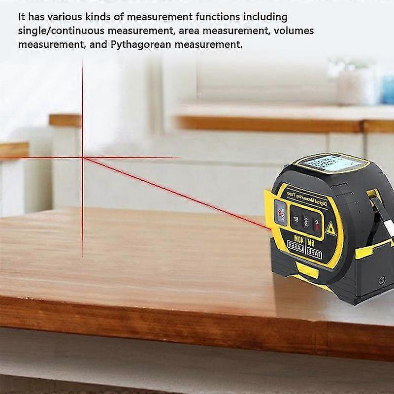 3in1 Intelligent Laser Tape Measure Laser Rangefinder High-precision ...