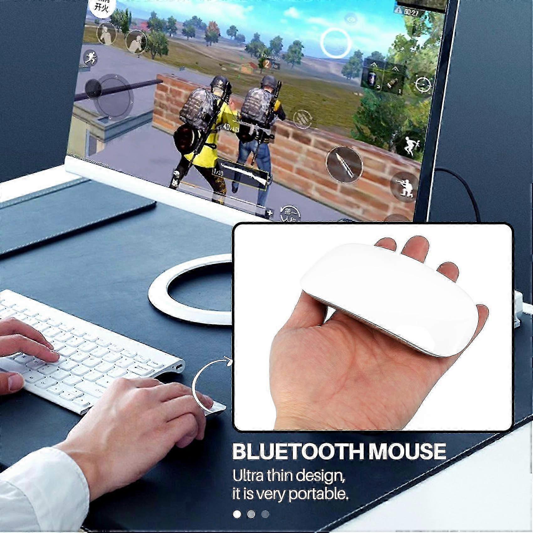 Bluetooth Wireless Magic Mouse Silent Rechargeable Computer Mouse Slim ...