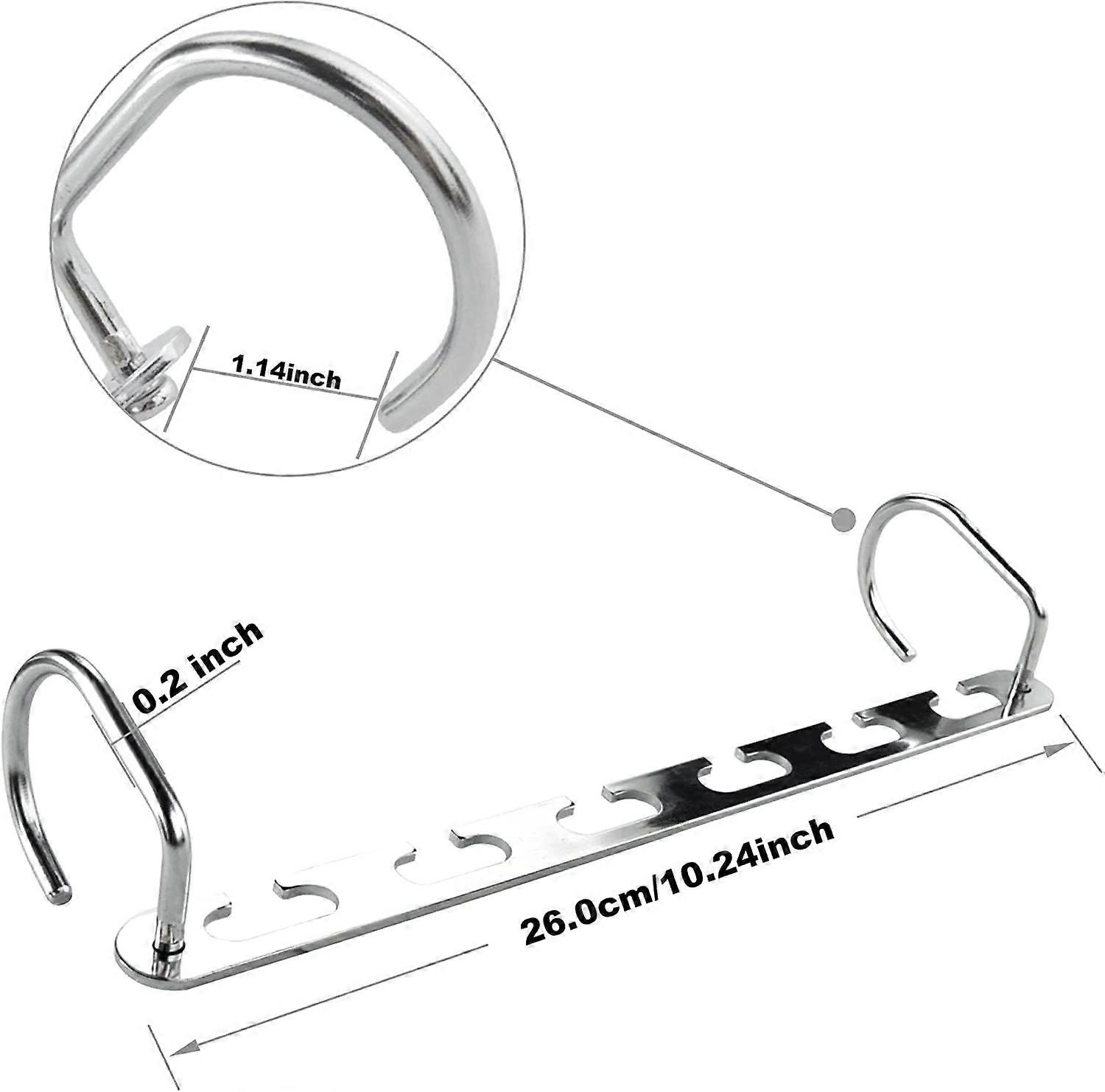 6 Pack Space Saving Hangers Holder Clothing Rack Hanger Multiple ...