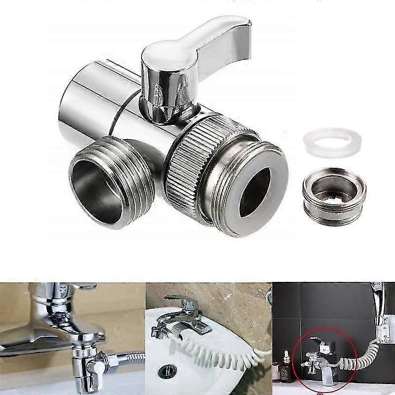 Water Tap Connector Switch Faucet Adapter Kitchen Sink Splitter ...