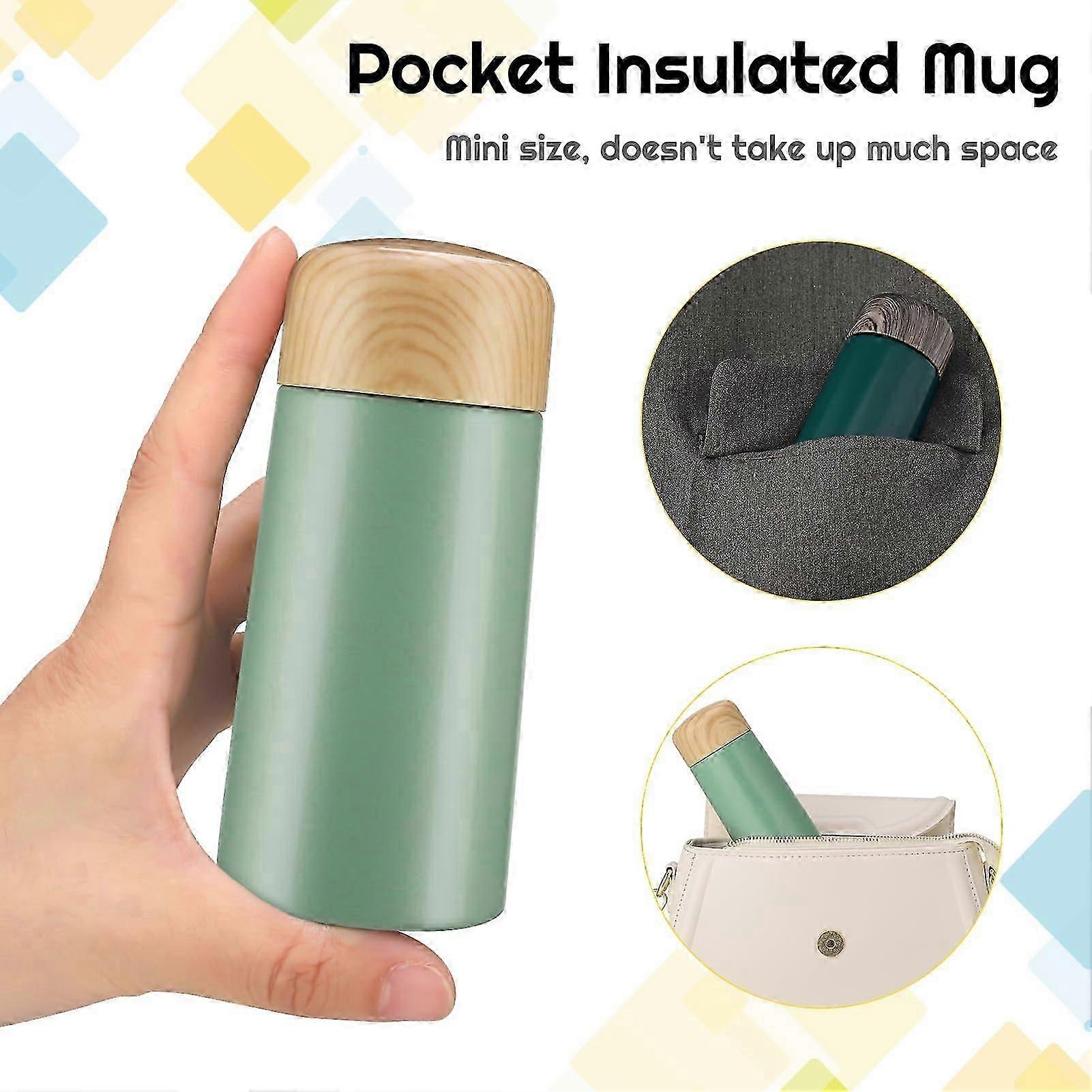 2pc 150ml Small Thermos Bottle for Hot and Cold Drinks, Stainless Steel ...