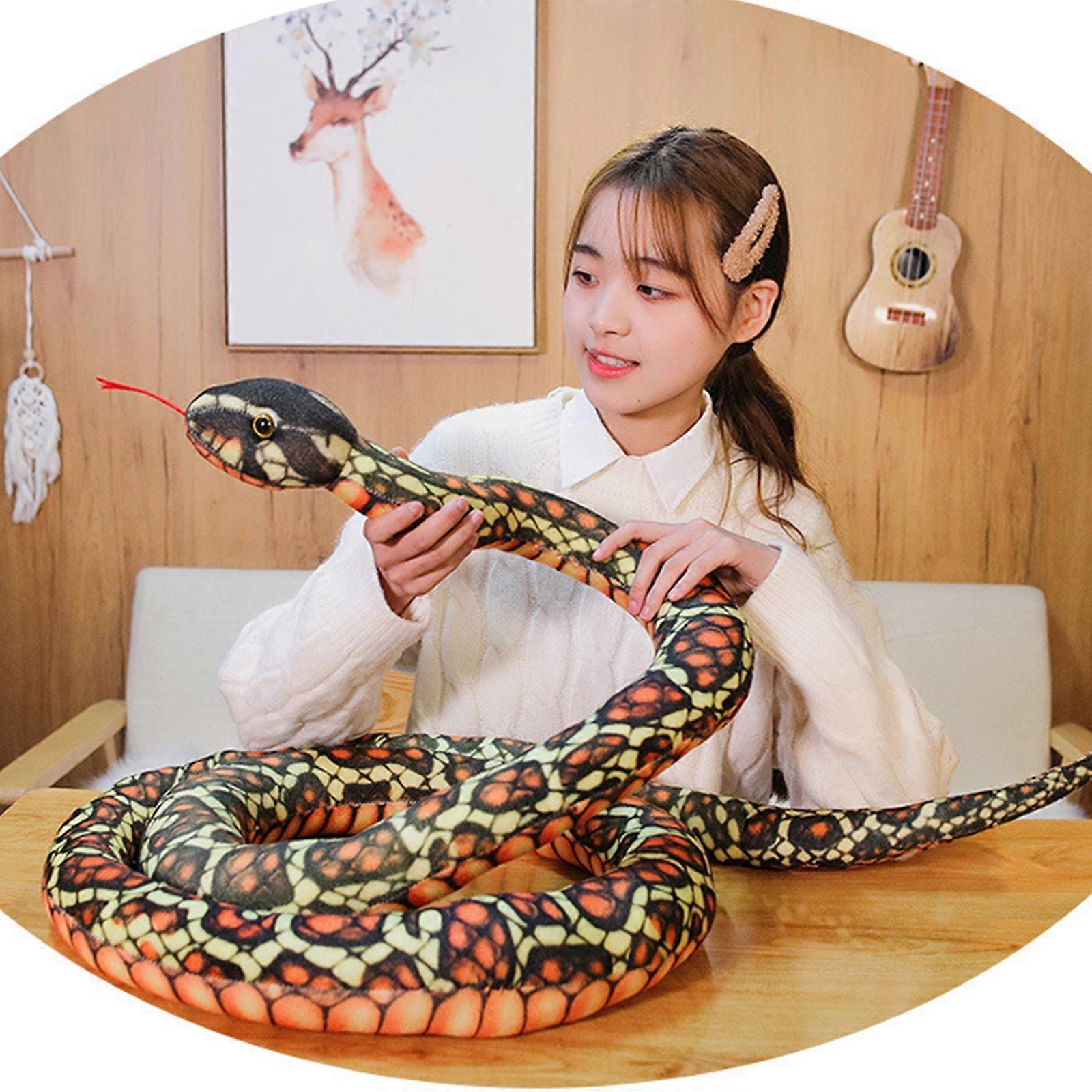 Realistic Snake Life Like Plush Snake Toy 100CM Practical Joke Props ...