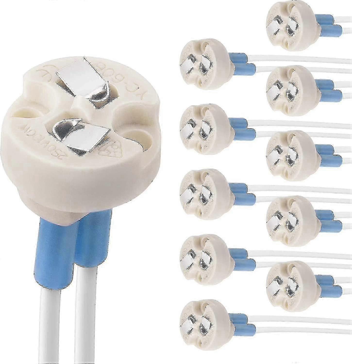 10pcs Base G4 Gu3.5 G6.35 Gy6.35 Gx5.3 Gu5.3 Mr16 Gz4 Mr11 Connector ...