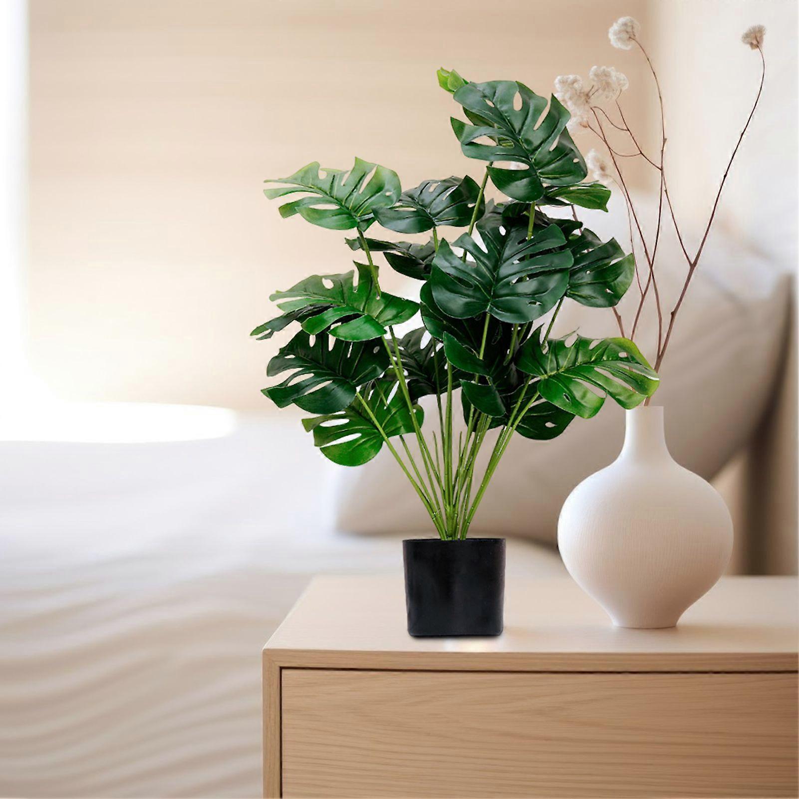 Qinghai Artificial Monstera Plant Faux Monstera Leaves Bunch Fake ...