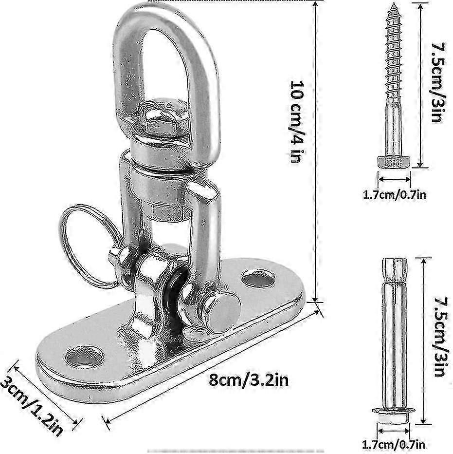 Heavy Duty Swing Hangers, Stainless Steel 450kg Load Swing Hooks ...