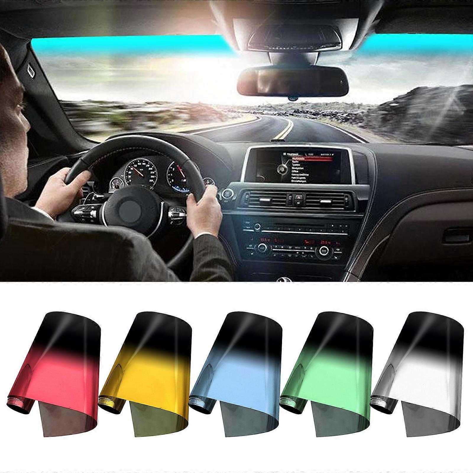PVC Two Tone Car Window Film Gradient Car Sunshade Film Removable ...