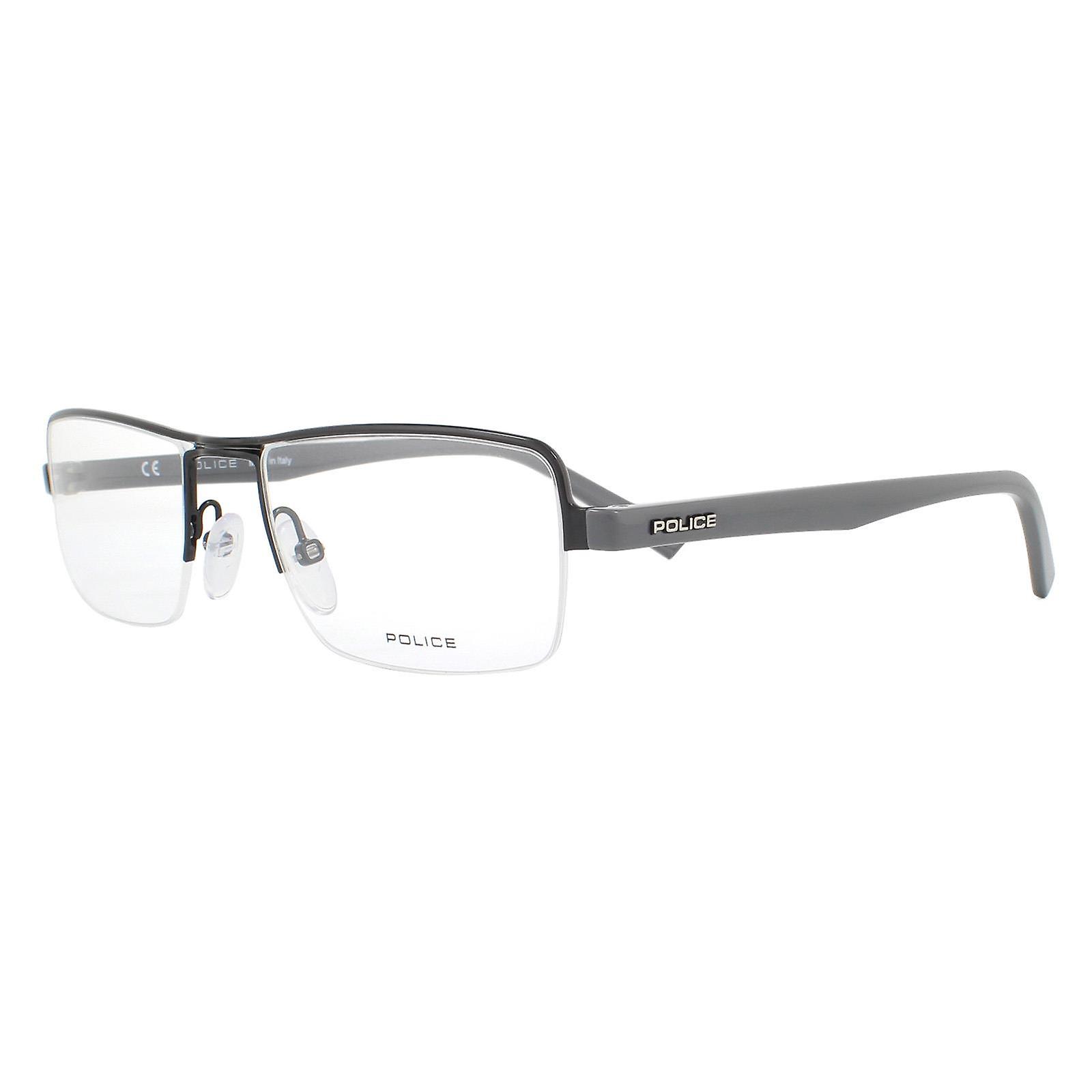 Police Glasses Frames Anthem 2 VPL257 0530 Shiny Black Men | Fruugo CA