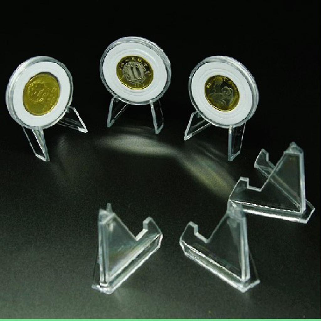 10 Acrylic Coins Holder Collector Commemorative Coins Display Stand ...
