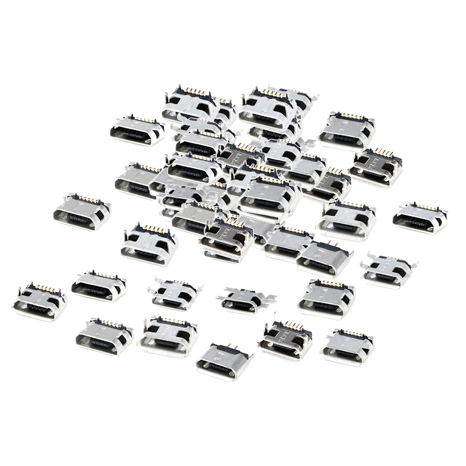 Micro USB 5Pin Female Socket Connector Port 12 models each 5pcs | Fruugo UK