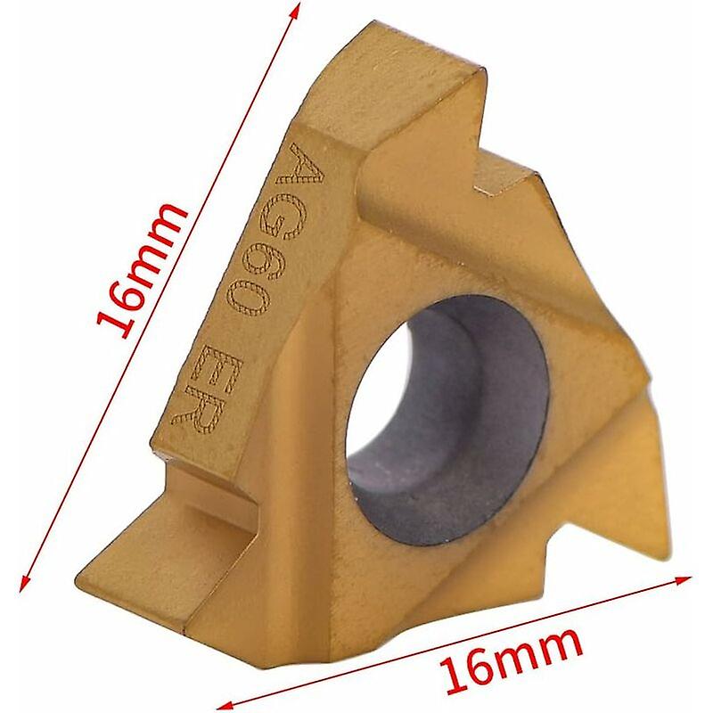 Set of 10pcs 3/8" 16ER AG60 Blade Rotary Inserts CNC Carbide Cutters ...