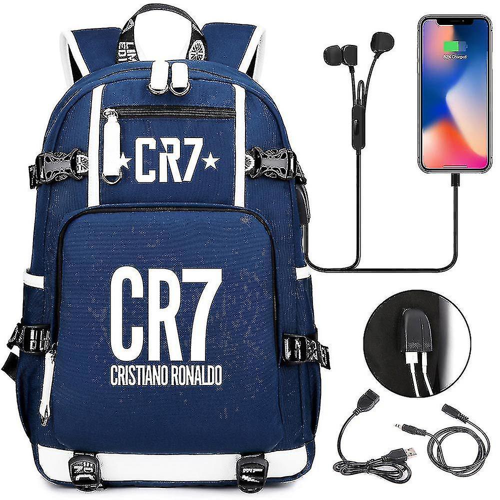 Football-star-cristiano Ronaldo School Bags For Boys Girls 3d Print ...