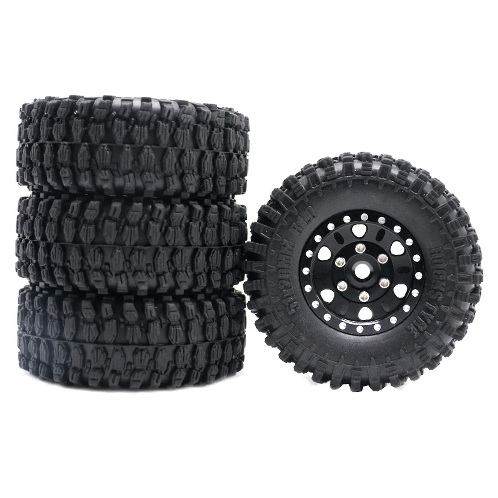 1/2/3/5 4pcs 1/24 Rubber Wheel Tires For Axial Scx24 Model Buggy Diy ...