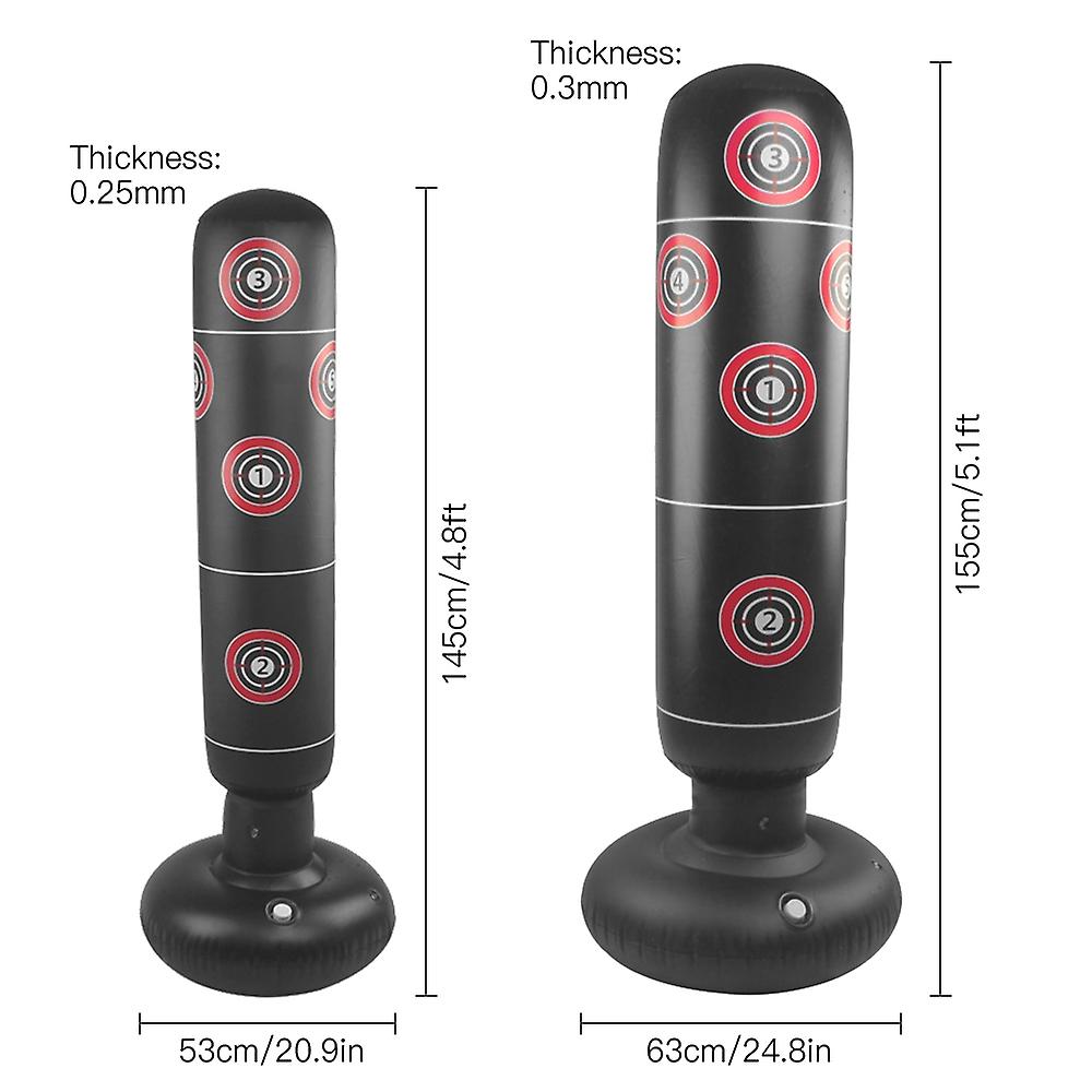 Fitness Punching Bag Inflatable Punching Bag Stand Boxing Bag Toy PVC ...