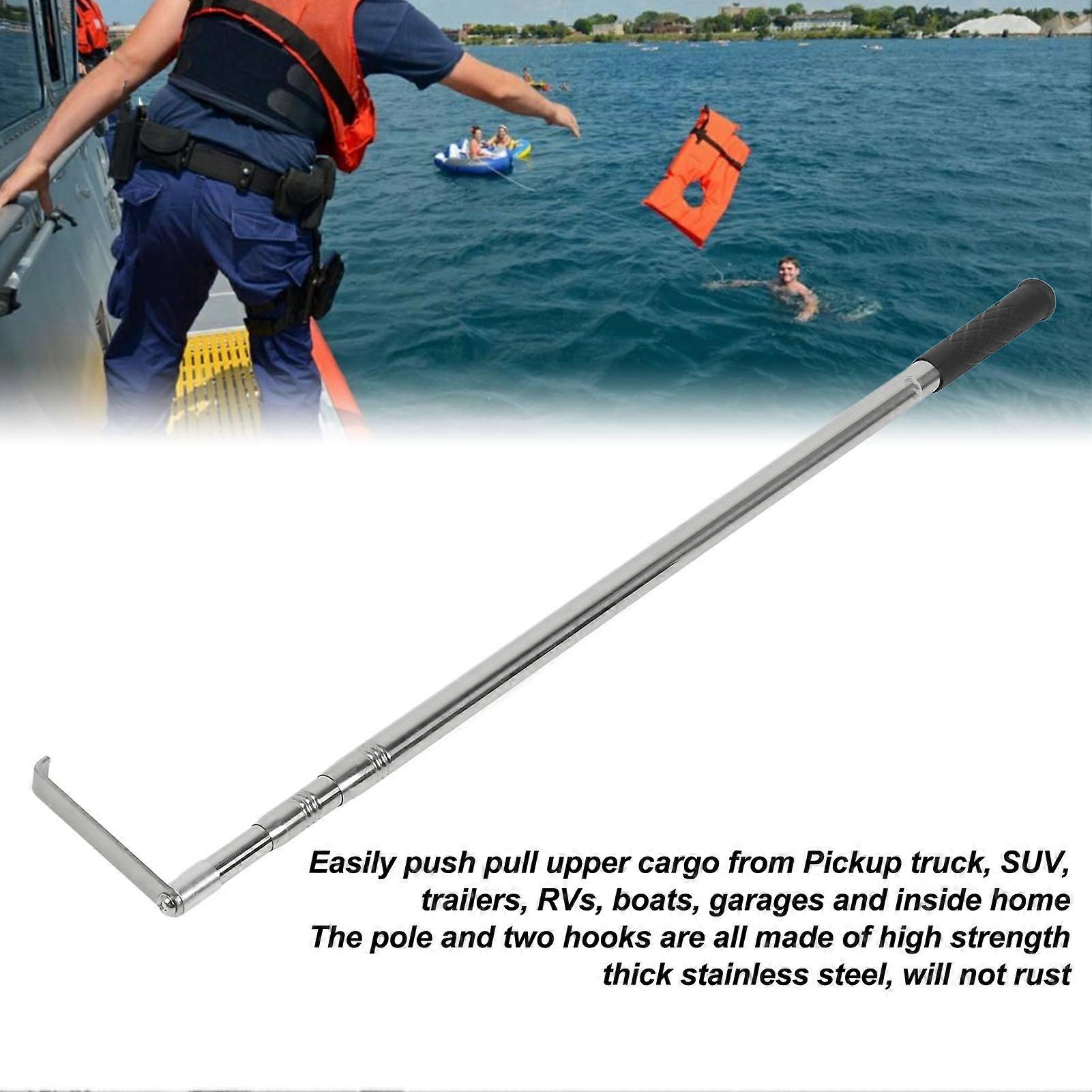 Cargo Retriever Stainless Steel With L J Hook Truck Grabber Reach Tool ...