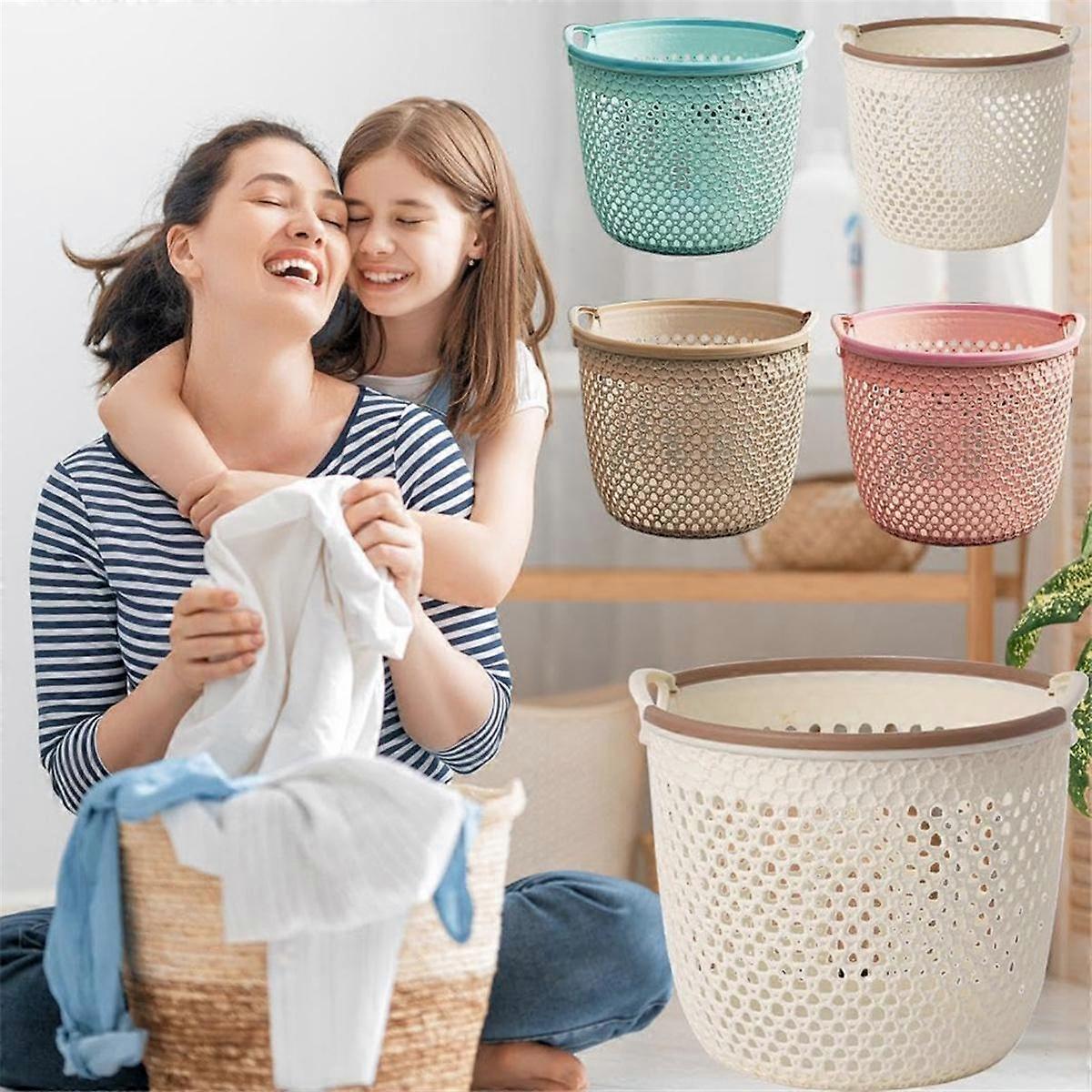 Portable Dirty Clothes Basket, Dirty Clothes Storage Basket, Large ...