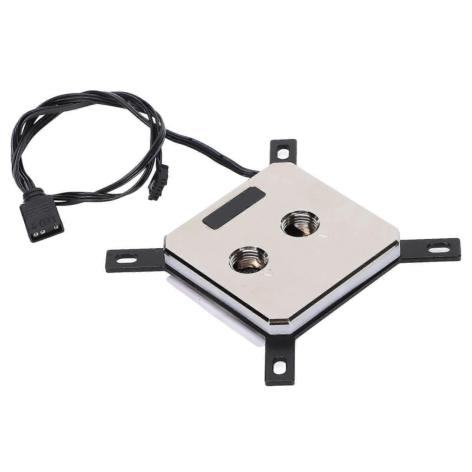 CPU Water Cooler Colorful RGB Lighting Effects G1/4 Thread Interface ...