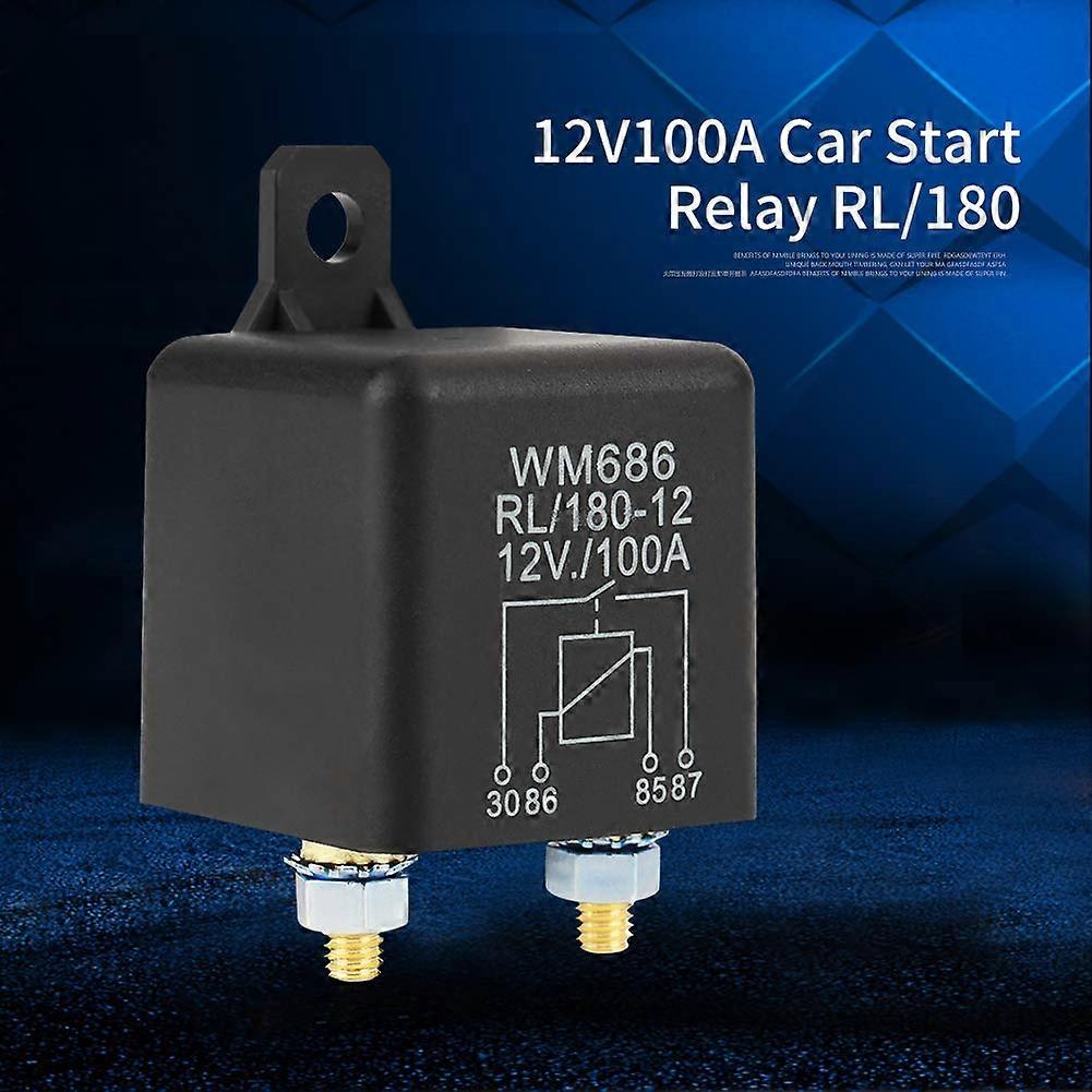 Car Starter Relay, 4 Pin High Current Relay, 12V 100A Normal Open Heavy ...