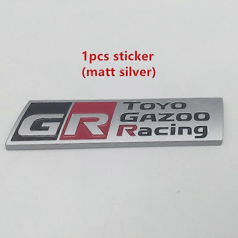 1pcs 3d Metal Gr Gazoo Racing Car Front Grille Emblem Side Fender Rear ...