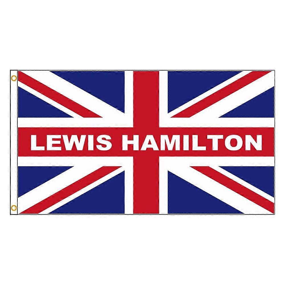 90x150cm 3x5FTS Lewis Hamilton on British Flag | Fruugo UK