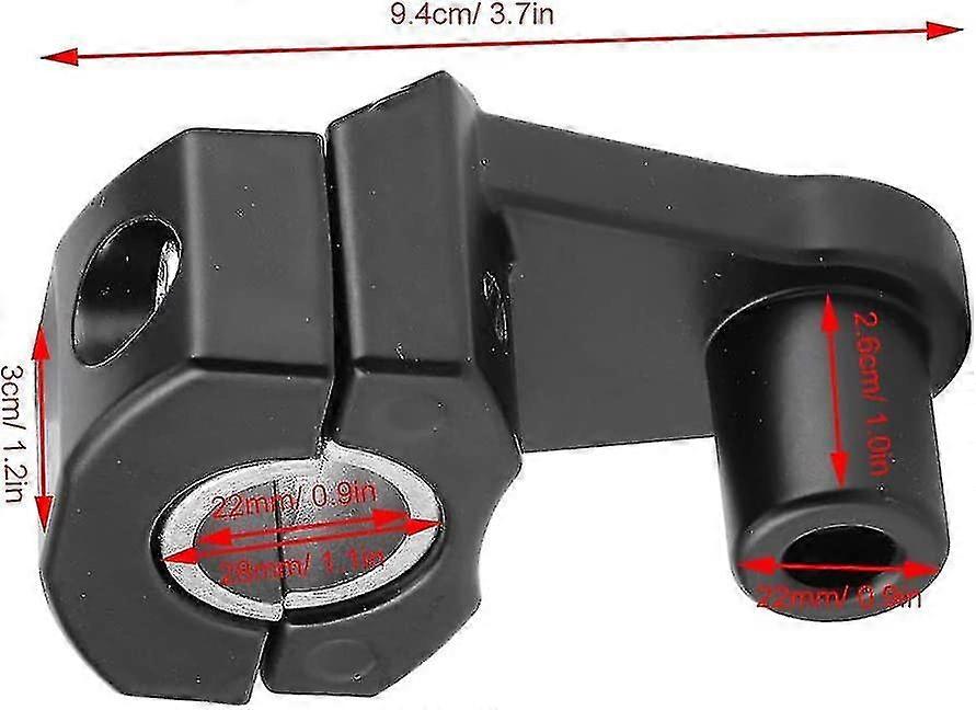 Handlebar Riser Bracket, 2pcs 22mm/28mm Universal Pivoting Motorcycle ...