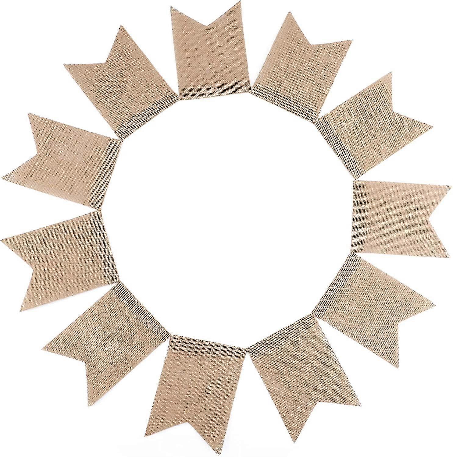 34 Piece Jute Banner Jute Canvas Banner Jute Cloth Banner Elegant ...