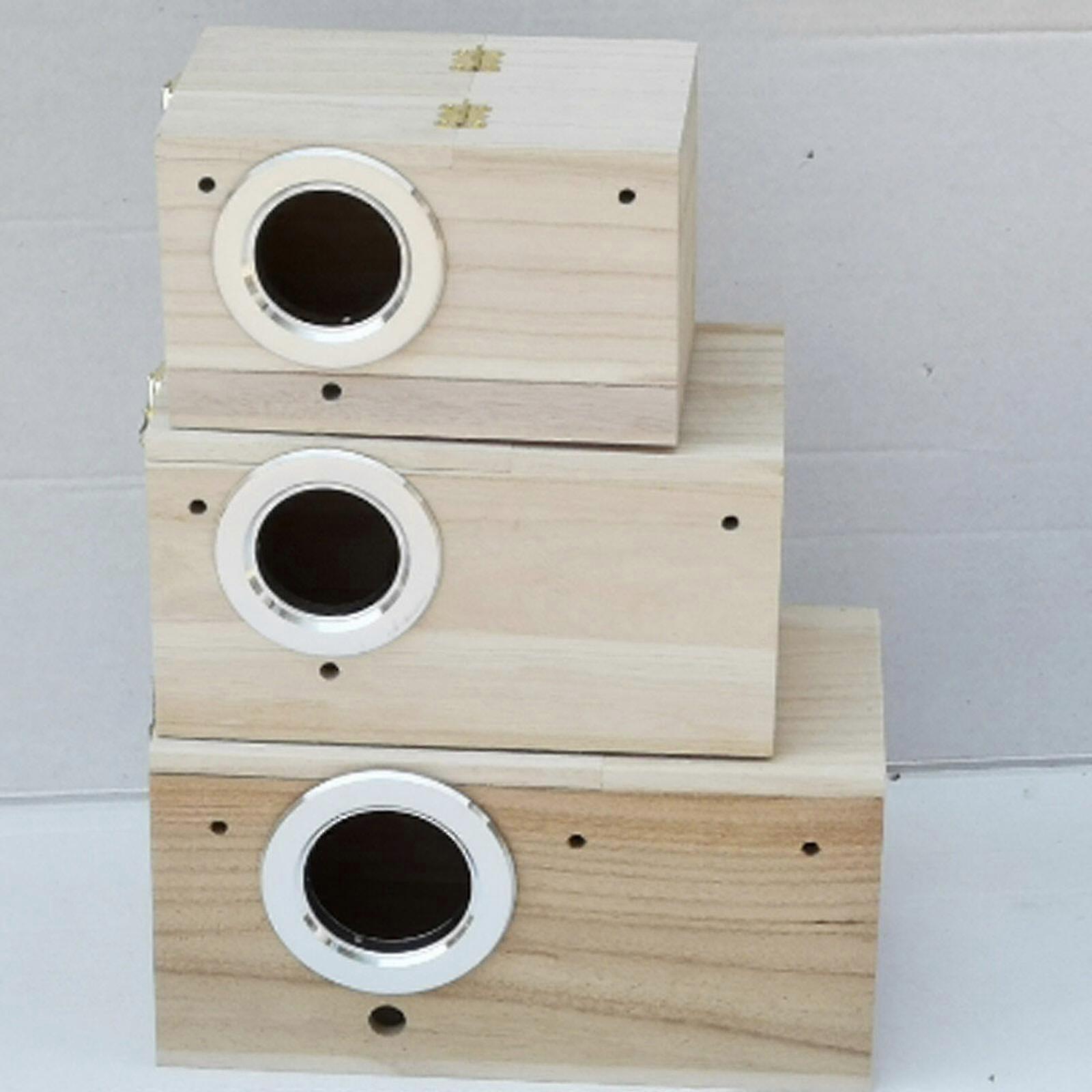 Birds Nest Breeding Box Parakeet Budgie Cockatiel Cage Nesting Window ...
