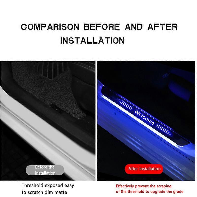 Customized Car Door illuminated Sill light Logo Projector Lamp USB ...