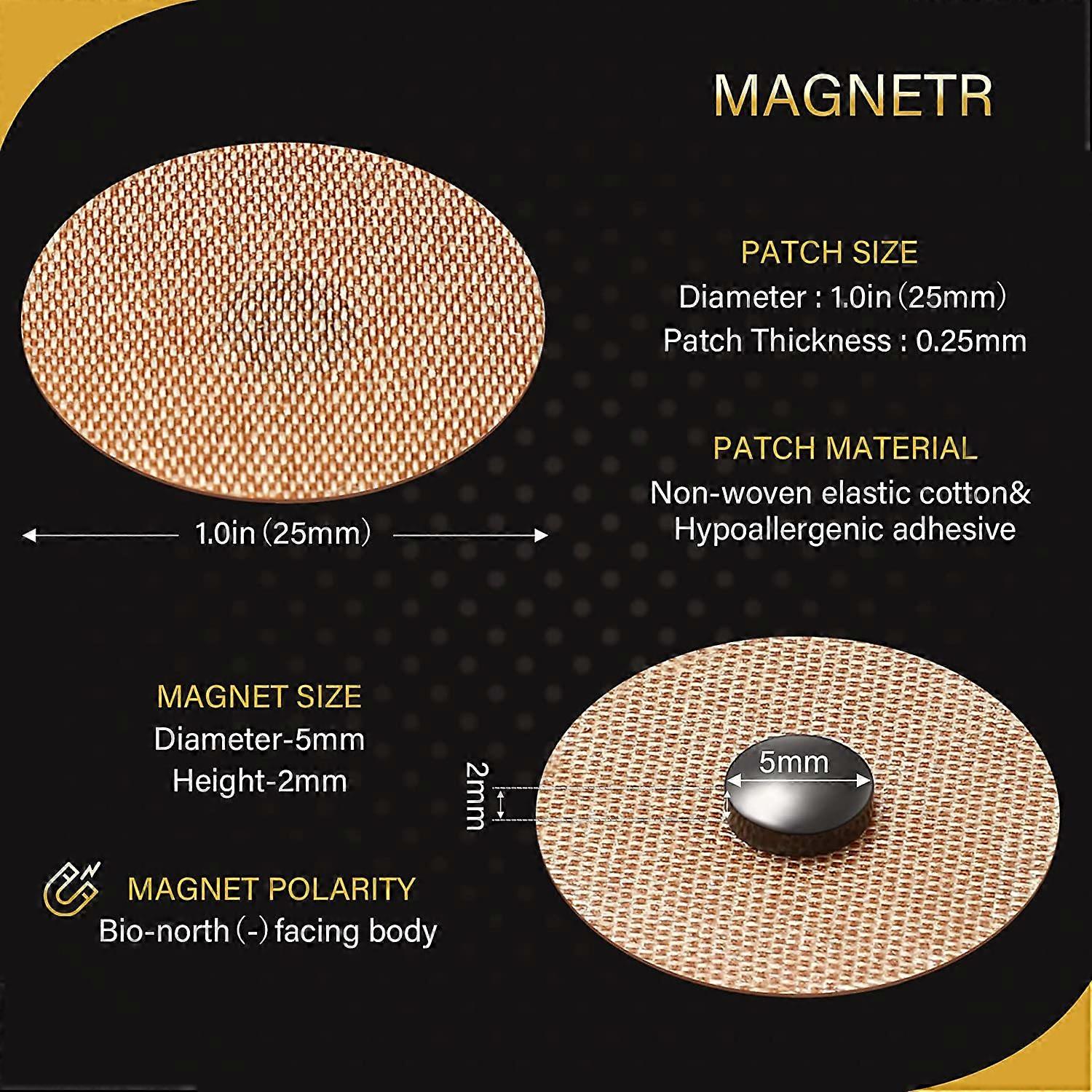 Magnetické akupresurní náplasti 3 listy 30 magnetů Lepidlo Magnety bolesti Akupresurní magnet ...