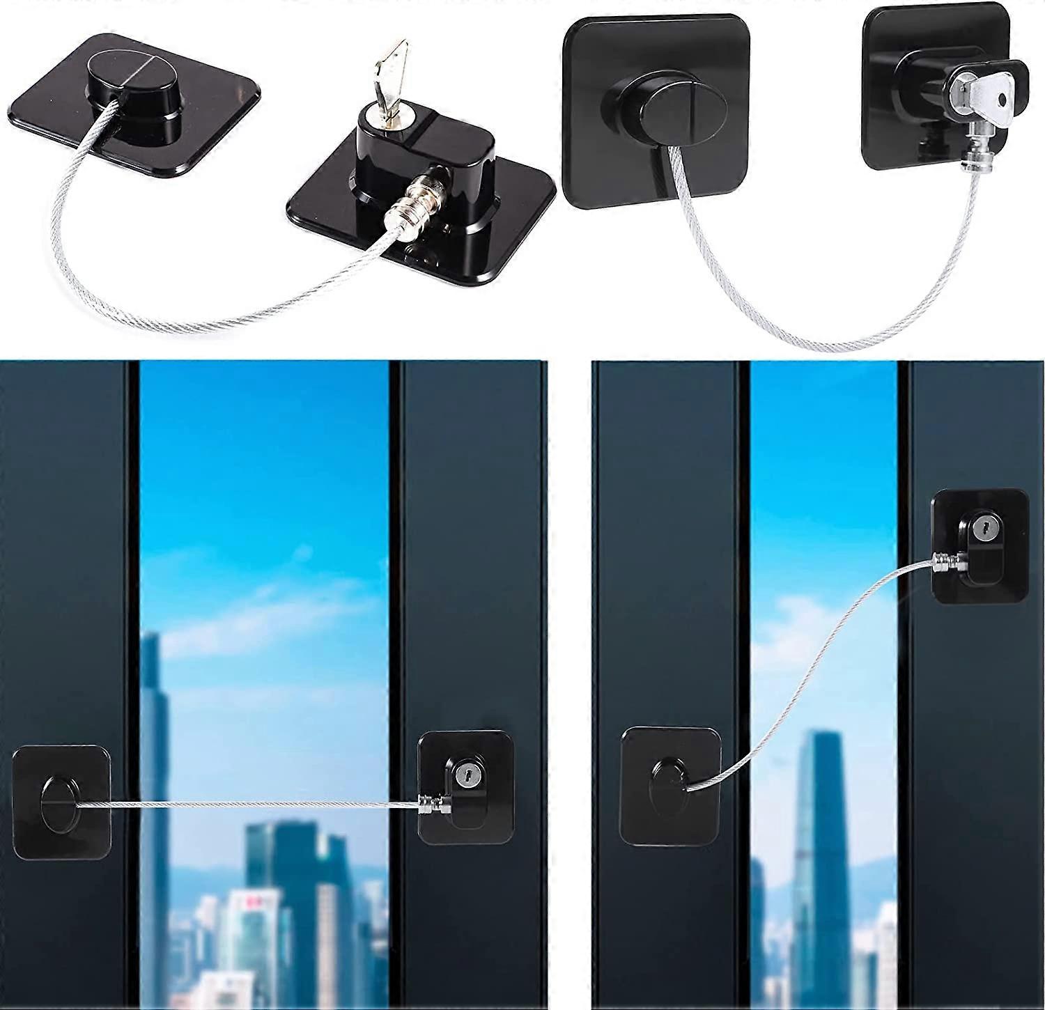 Pack Child Window Safety, Adhesive Fridge Door Lock Cable Opening ...