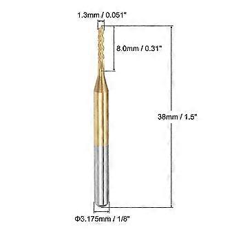 10PCS Titanium Coat Carbide End Mill Engraving Milling Cutter CNC ...