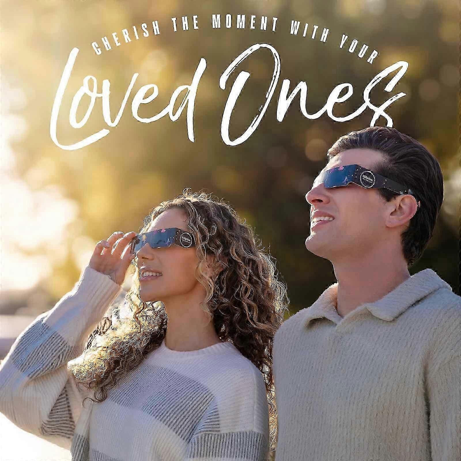 6X Total Solar Eclipse Glasses Portable Safe Shades Glasses Direct Sun ...