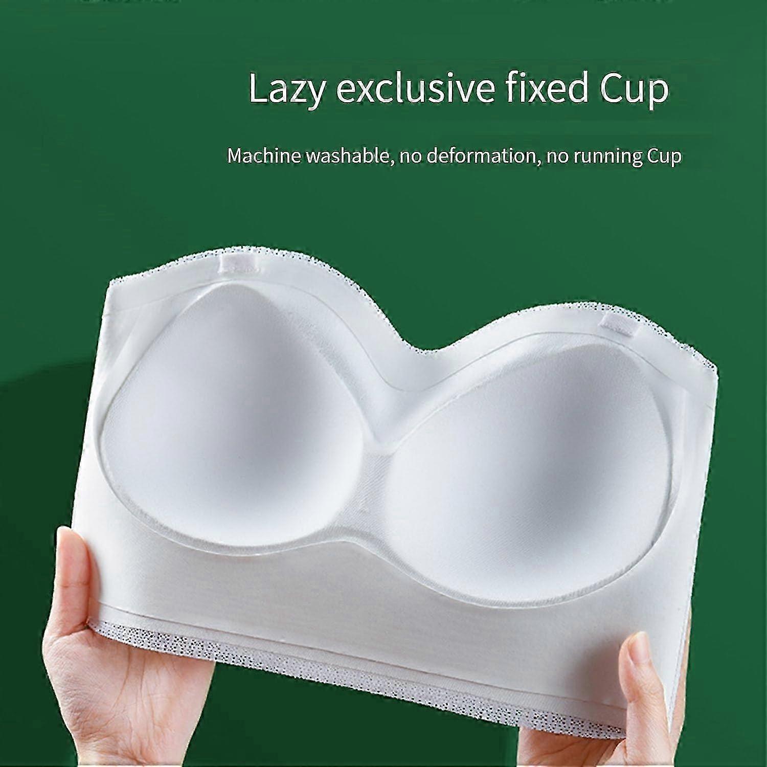 Strapless Bras for Women,Full Support Non-Slip Convertible Bandeau Bra ...