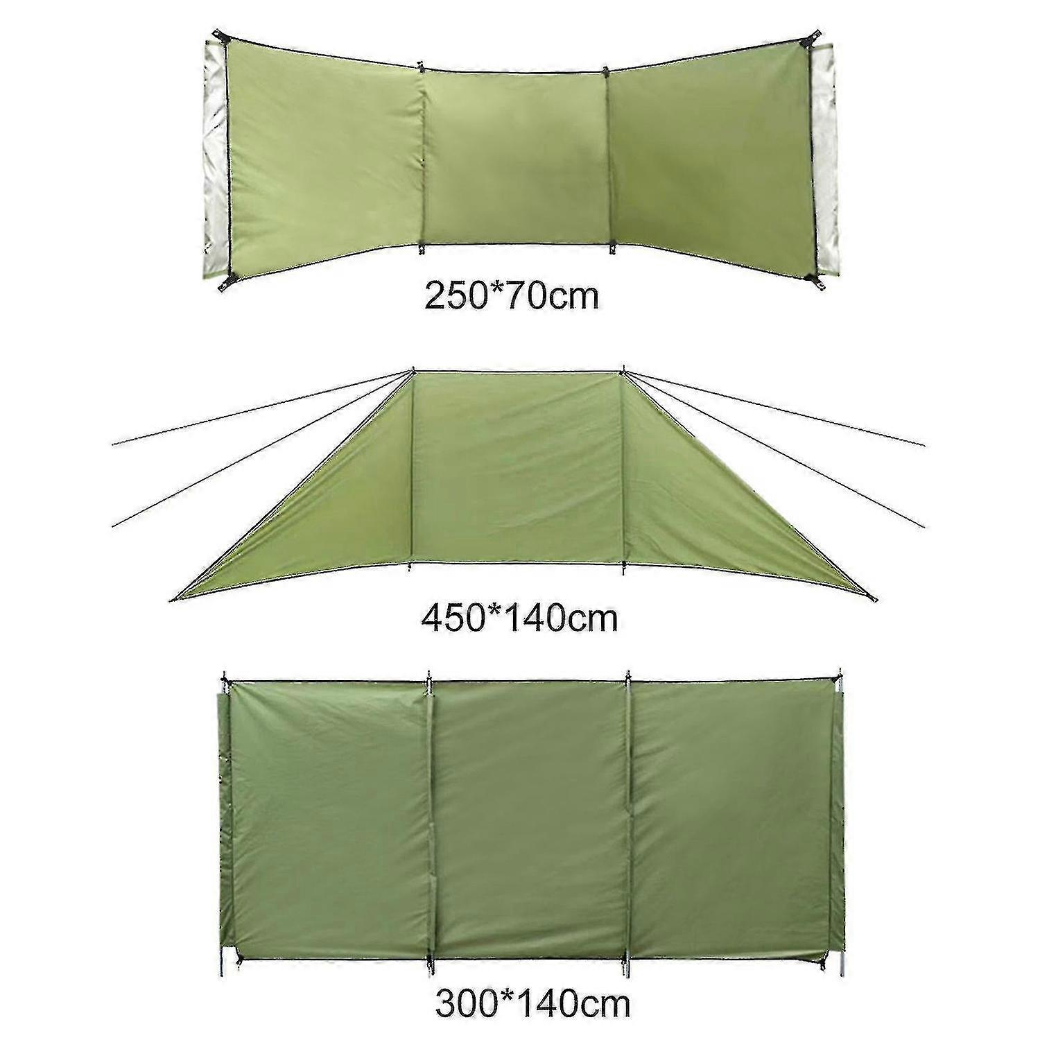 Windbreaker for camping - Lightweight 3 panel portable wind screen ...