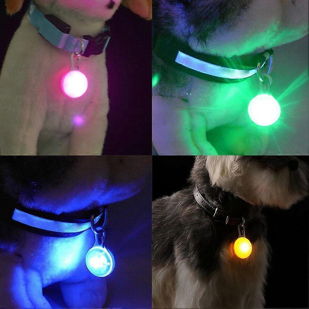 LED Waterproof Pet Dog Cat Collar Night Clip Tag Flashing Light Safety ...