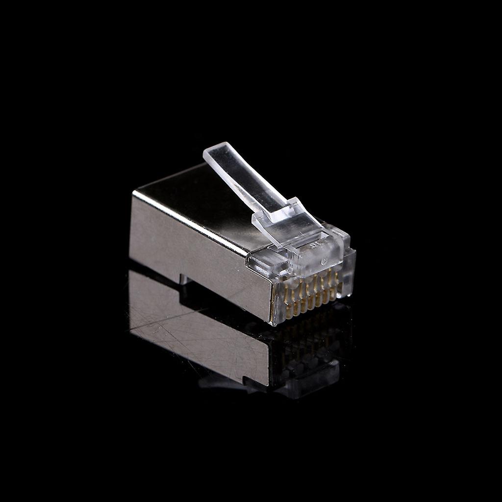 10pcs Rj45 Network Connector Cat6 Modular Plugs Shielded Version With ...