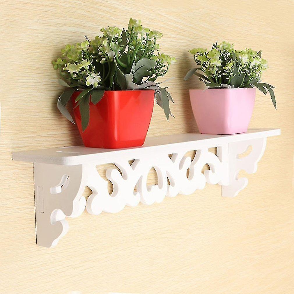 Pvc Board White Carve Display Wall Shelf Rack Storage Ledge Home Decor ...