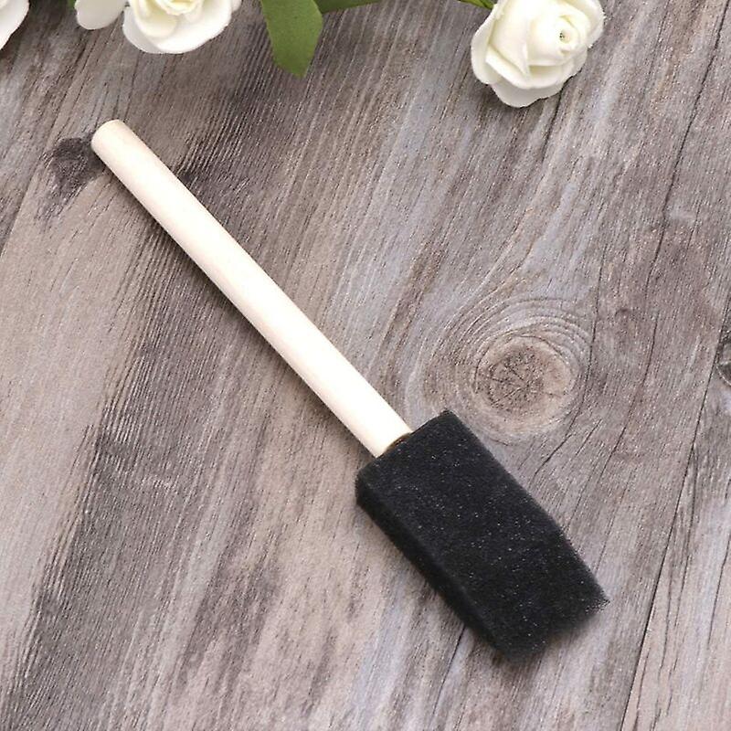 Sponge Brushes with Wooden Handle - Set of 10 Large and Small Sponge ...
