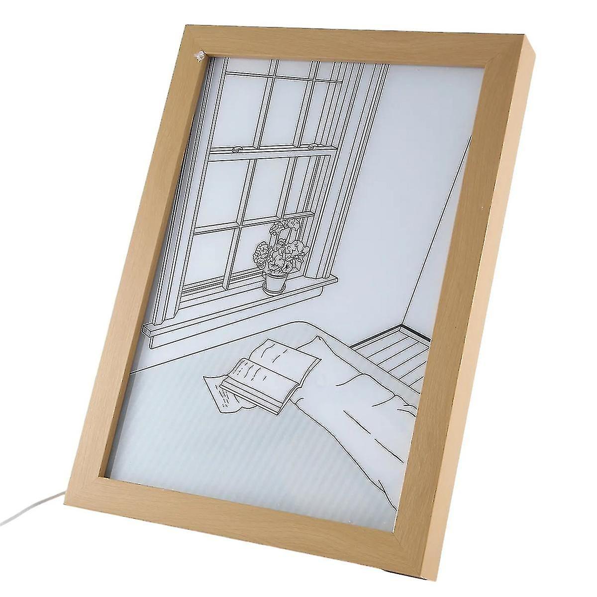 Usb Bedside Light Led Lighting Painting Art Lamp Home Decor Sunshine ...