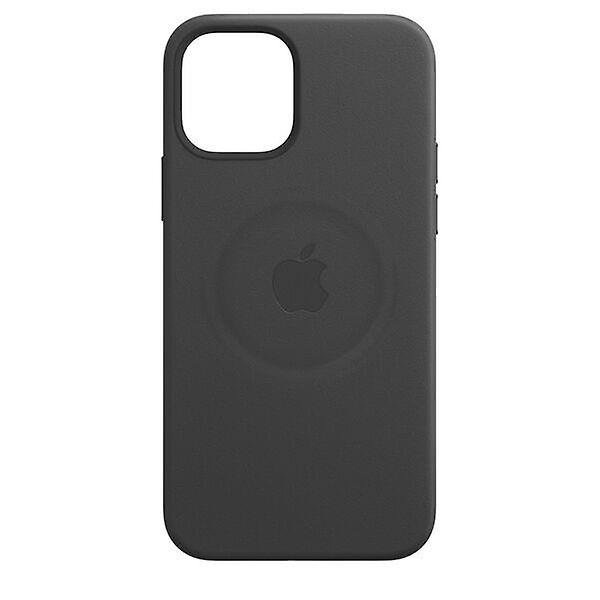 Officiellt Apple iPhone 12 Pro Max läderfodral med Magsafe - Midnight ...