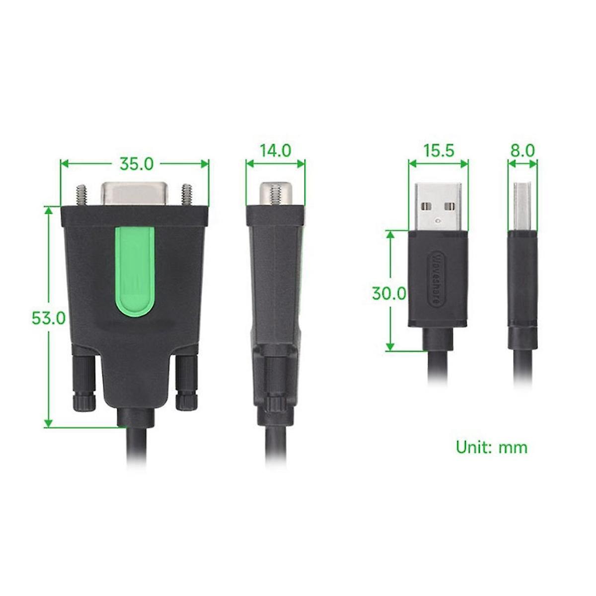 Usb To Rs232 Serial Cable Usb Type A To Db9 Female Ft232rl Chip ...