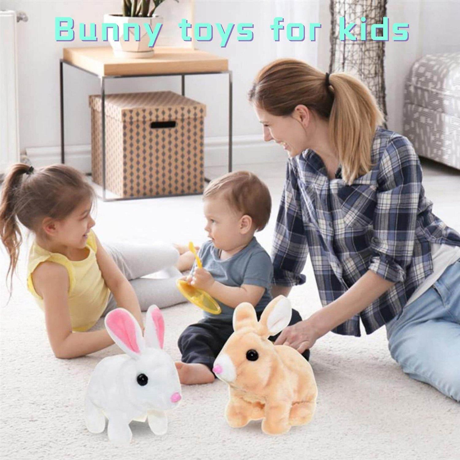 Rabbit Toy Hopping Jumping Interactive Walking Bunny Robot for Gift ...